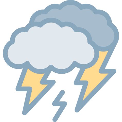 Lightning Detailed Color Lineal Color Icon