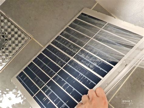 삼성 에어컨 청소무풍갤러리 필터 분해부터 설치까지 셀프청소방법 네이버 블로그