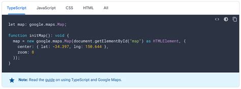 Google Maps Platform JavaScript API And TypeScript