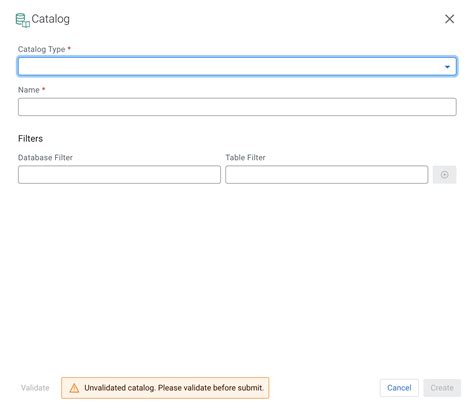 adding catalogs