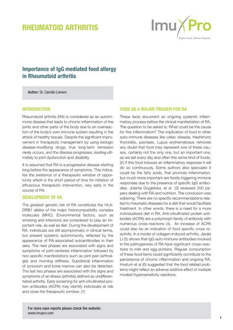 Rheumatoid Arthritis Docslib