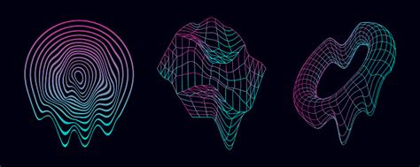 글리치 효과가 있는 기하학적 구체 집합입니다 흰색 배경에 왜곡된 원과 토러스 노이즈 효과가 있는 추상적인 색상 모양 벡터 그림입니다 가리기에 대한 스톡 벡터 아트 및 기타