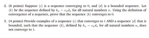 Solved Points Suppose C Is A Sequence Converging To Chegg Com