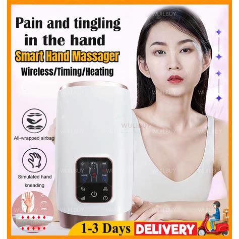 🔥 Electric Hand Massager Wireless Machine Heating Massage Air