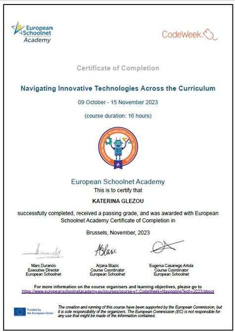 Katerina Glezou On Linkedin Codeweek Mooc Mooc Codeweek Europeanschoolnetacademy