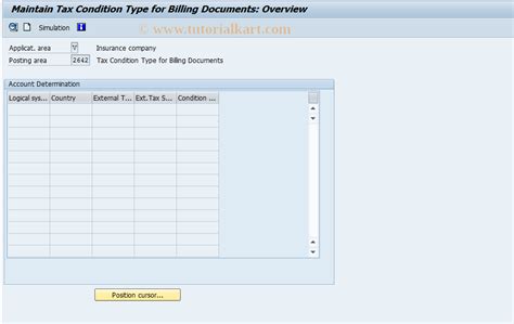 FQ SAP Tcode Determine Tax Condition Type