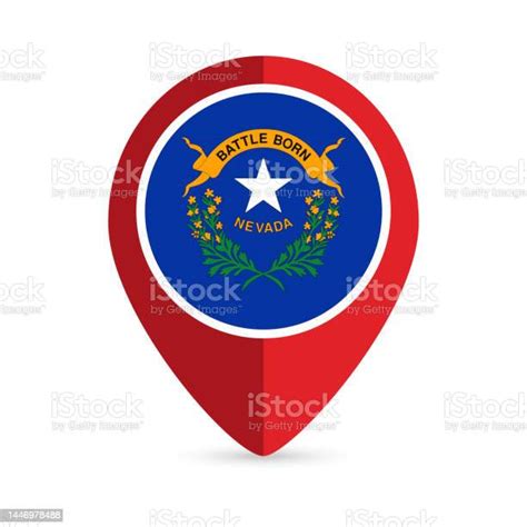 플래그 네바다 주가 있는 지도 포인터입니다 벡터 그림입니다 개념에 대한 스톡 벡터 아트 및 기타 이미지 개념 검색 국가 관광명소 Istock