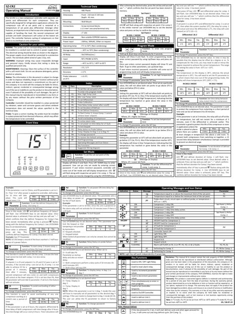 Sz Cr2 Pdf Parameter Computer Programming Relay