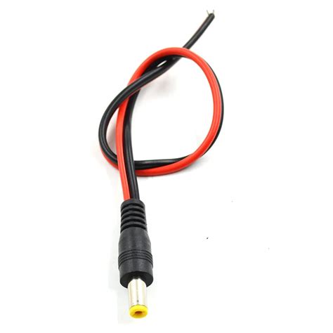 Pcs V DC Power Cable Connector Plug Male Monitoring Power Cord Camera Power Supply Wiring Dc