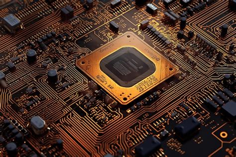 Premium AI Image A Close Up Of A Computer Chip On A Circuit Board