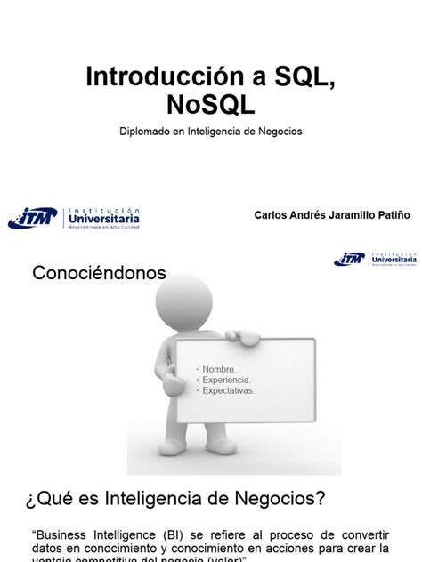 introducción a sql nosql pdf bases de datos no sql