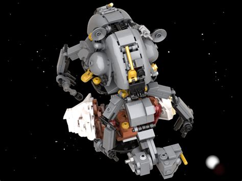Lego Moc Asteroid Mining Space Craft By T53k Rebrickable Build With Lego