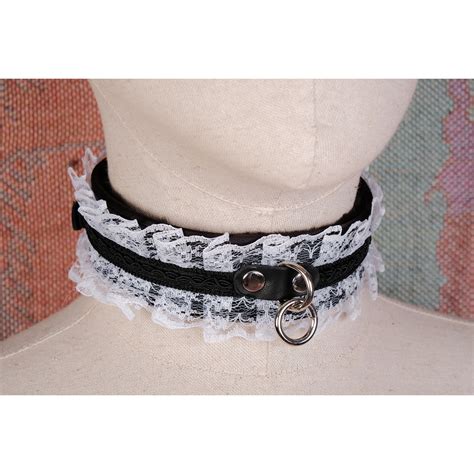 Bdsm Collar And Leash Setlace Collar Chokerpet Play Collarsub Collar