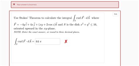 solved use stokes theorem to calculate the integral
