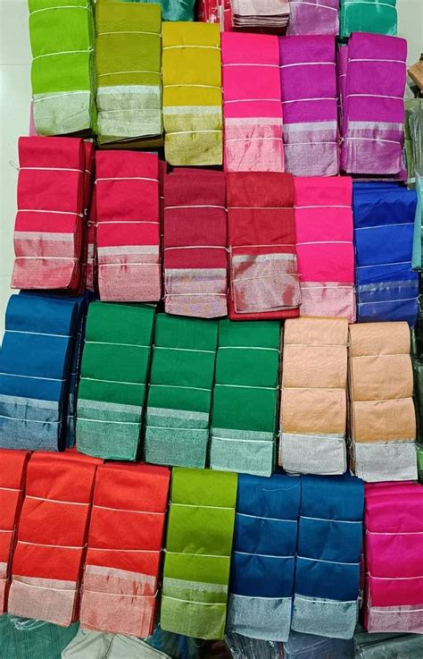 Silk Cotton Sarees With Blouse Piece At Best Price In Salem Id