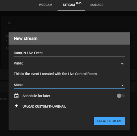 How To Setup Youtube Live Camon Live Streaming