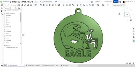 Simple Text Extrude Remove — Onshape