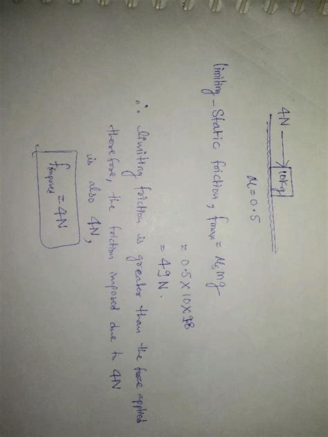 a block of mass 10kg is on a rough horizontal surface a horizontal