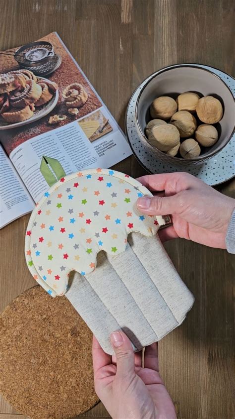 Прихватка Кекс своими руками Выкройка прихватки Идеи прихваток для кухни Прихватки своими