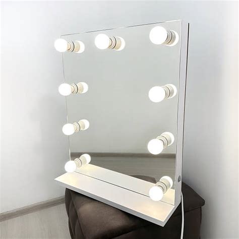 Безрамне дзеркало настільне з підсвіткою на підставці Id 1852418792 цена 1700 ₴ купити на