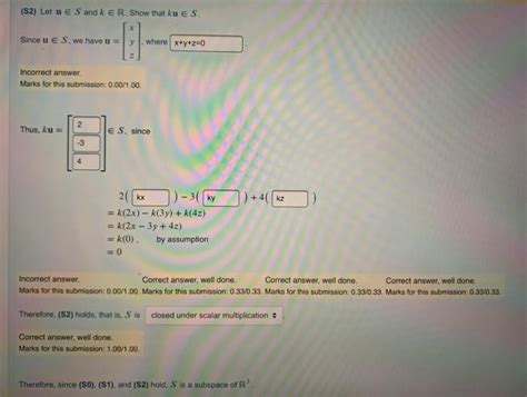 Solved Another Example Of A Subspace Let Us Consider A More Chegg Com