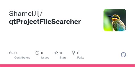 Github Shameljijqtprojectfilesearcher