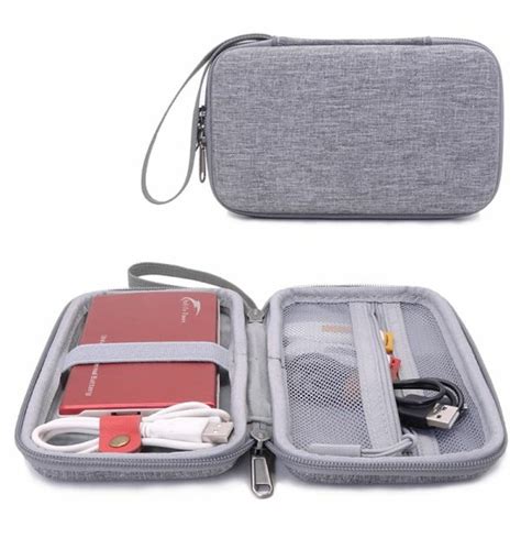 외장하드케이스 하드디스크 Ssd Hdd 케이스 휴대용 외부 하드 디스크 보호 스토리지 가방 보조베터리 Usb 케이블 충전기 티몬