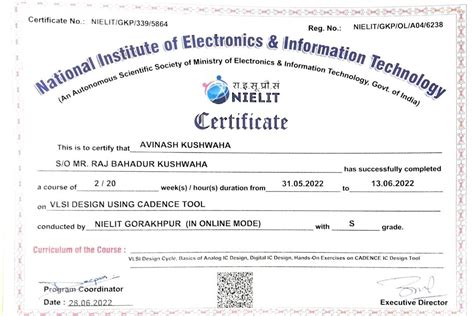 Avinash Kushwaha On Linkedin Vlsi Vlsidesign Nielit Training Design