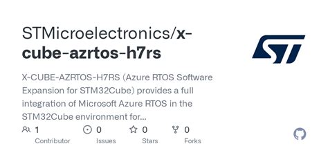 Github Stmicroelectronicsx Cube Azrtos H7rs X Cube Azrtos H7rs