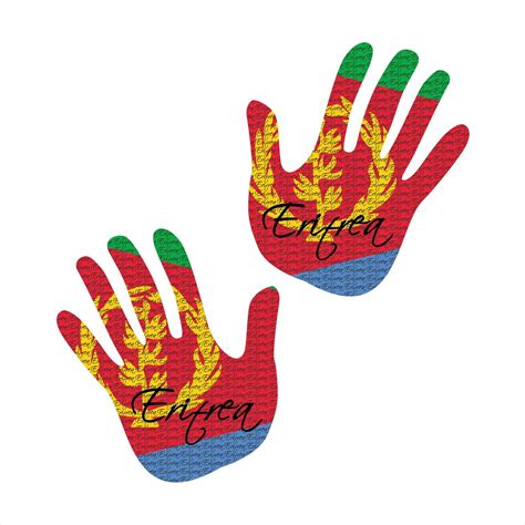 Eritrea Flag Hand Vector 24053463 Vector Art At Vecteezy