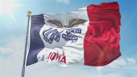 Iowa State Flag Nylon Or Poly