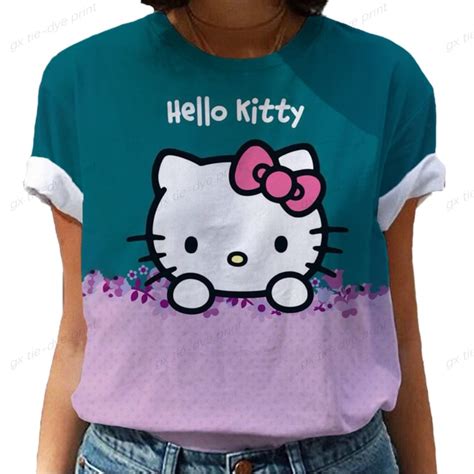 Hello Kitty Cartoon Cat Women T Shirts Hello Kitty Plush Shop