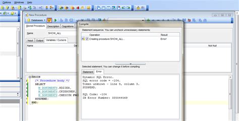 Firebird Cannot Create New Procedure In Sql Manager Lite Stack Overflow