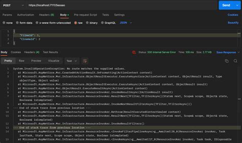 Systeminvalidoperationexception No Route Matches The Supplied Values Net 6 Relacionando