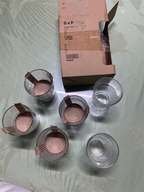 Ikea 6 Pieces Glass Cups On Carousell