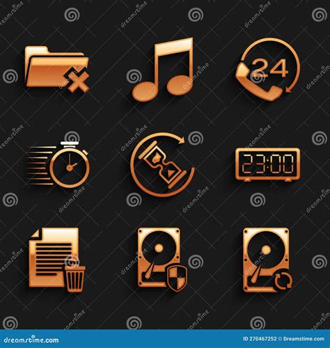 Set Waiting Hard Disk Drive HDD Protection Sync Refresh Digital Alarm Clock Delete File