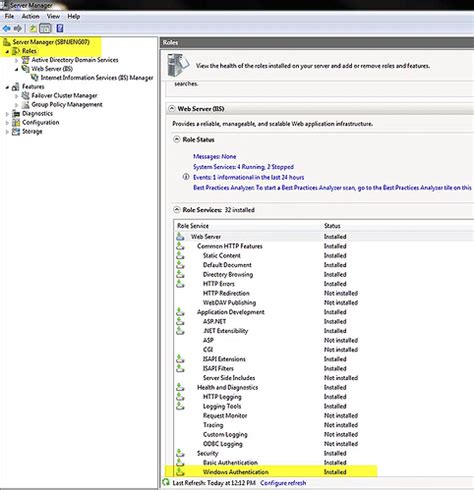 Securing Default Iis Site Enabling Windows Authentication Windows Spiceworks Community