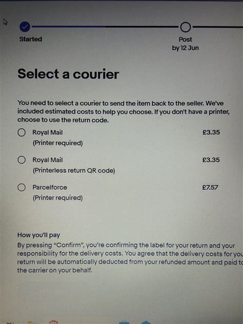 Return Postage Rebay