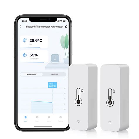 Wireless Smart Thermometer Hygrometer Bluetooth Temperature Humidity Sensor With
