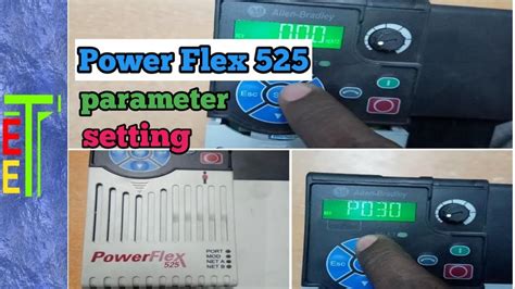 Power Flex 525 Drive Parameter Setting Youtube