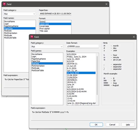 autocad tutorial using fields to make text dynamic