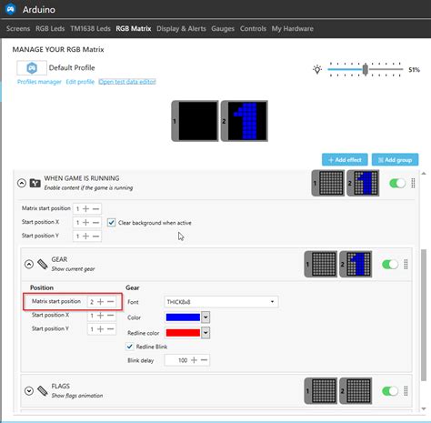 Arduino RGB Matrix SHWotever SimHub Wiki GitHub