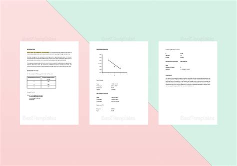 Regression Analysis Template In Word Apple Pages