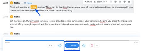 Edit Transcripts Notta Help Center