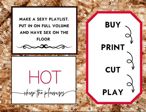 The Hot Sex Game Sex Challenges Naughty Gift For Him Sexy Games Kinky Games Sex Gifts