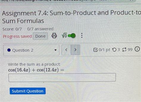Solved Assignment Sum To Product And Product To Sum Chegg