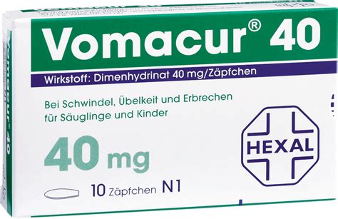 VOMACUR 40 Suppositorien - Schwan-Apotheke