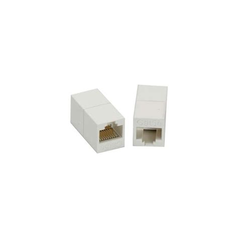 Cat5e Rj45 Inline Coupler White