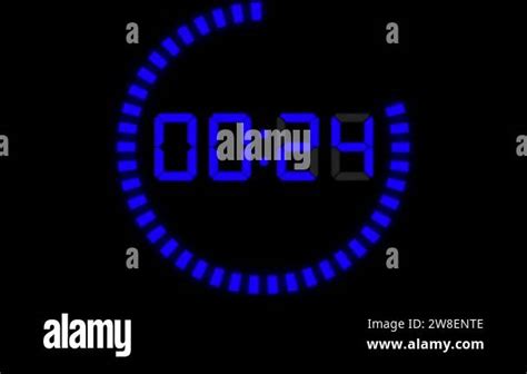 Digital Clock 30 Seconds Countdown Timer Animation Motion Graphics