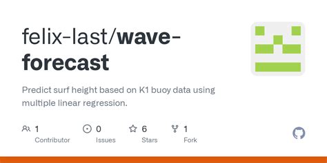 Github Felix Last Wave Forecast Predict Surf Height Based On K Buoy Data Using Multiple